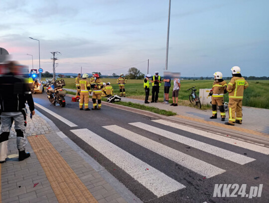 Poważny wypadek na drodze krajowej w Komornie. Ranna kobieta ... Poważny wypadek na drodze krajowej w Komornie. Ranna kobieta ...