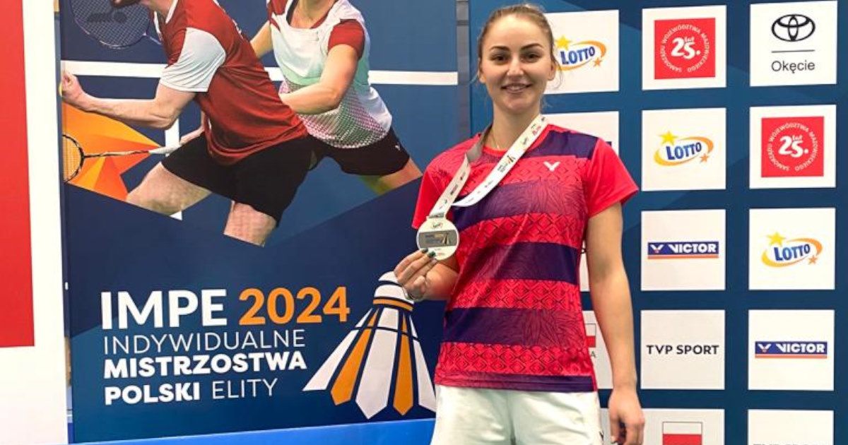 Dominika Kwaśnik srebrną medalistką badmintonowych Mistrzostw Polski elity
